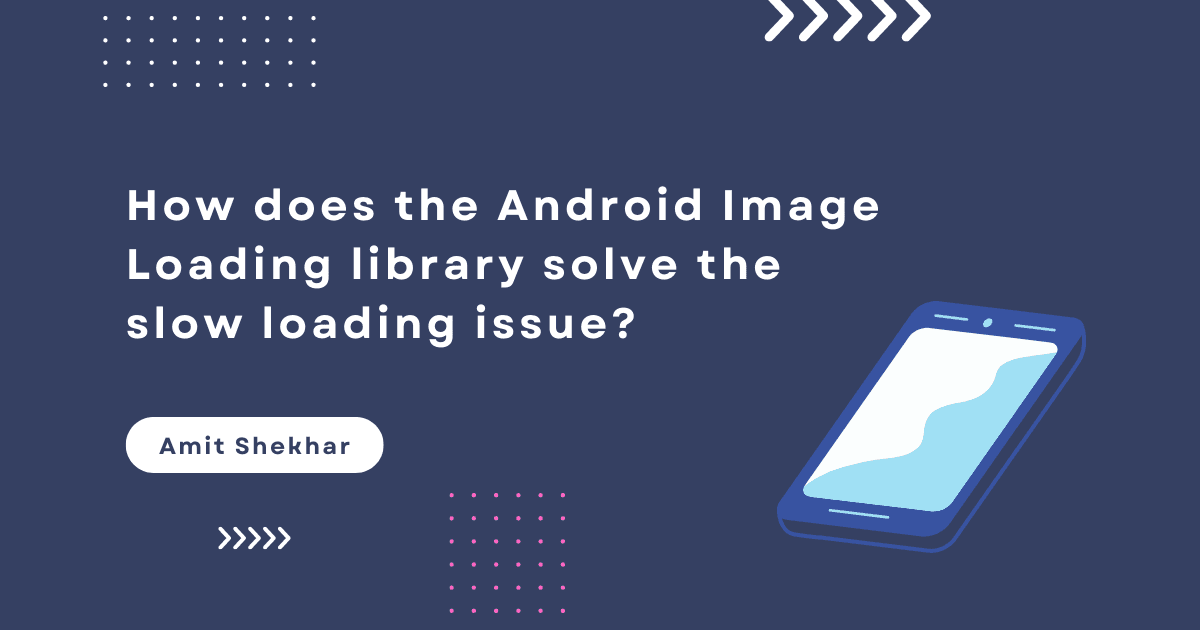 How does the Android Image Loading library solve the slow loading issue?
